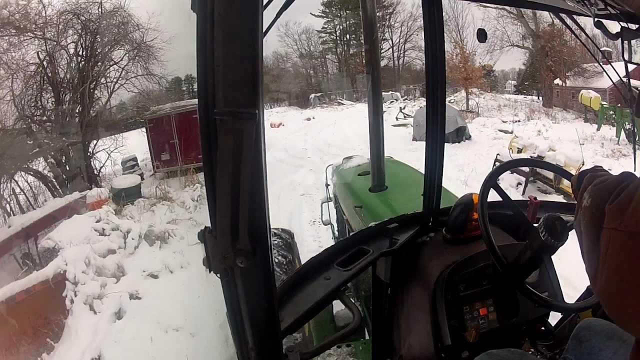Plugging in the tractor - YouTube
