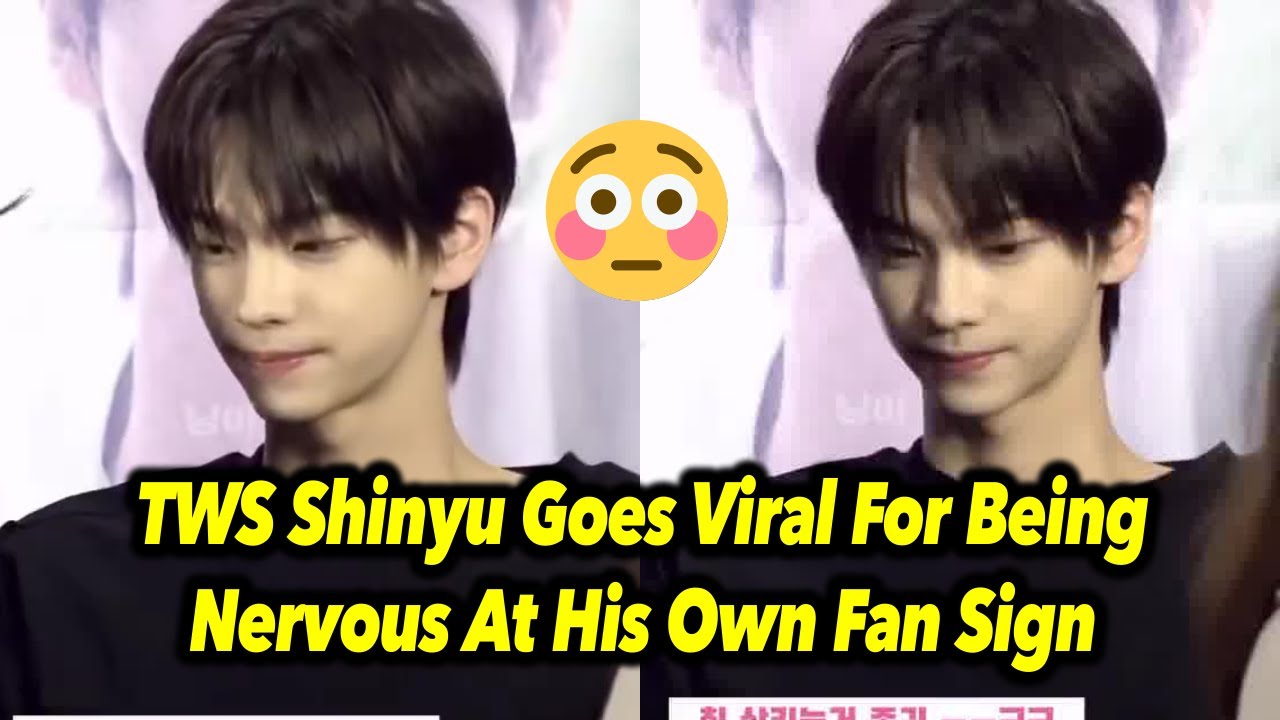 TWS Shinyu Goes Viral For Being Nervous At His Own Fan Sign - Kpop ...