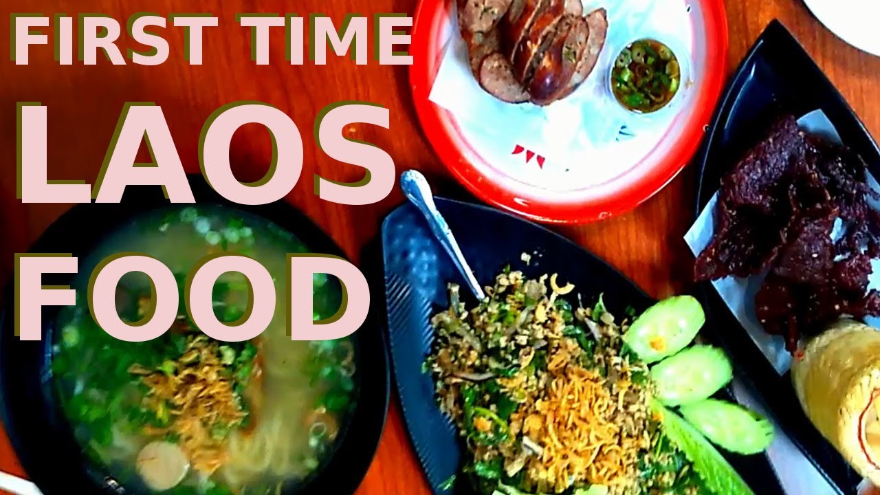I tried Laos food first time | I tried Lob Laos, seen sevanh, Laos ...