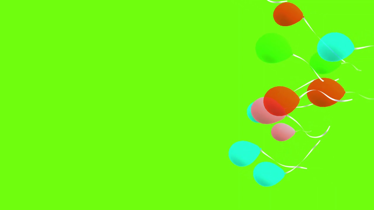 Green screen Balloons effects free | No copyright - YouTube