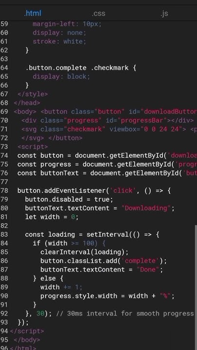 downloading animation with HTML CSS code #html #css #animation #mobile #coding #devi - YouTube
