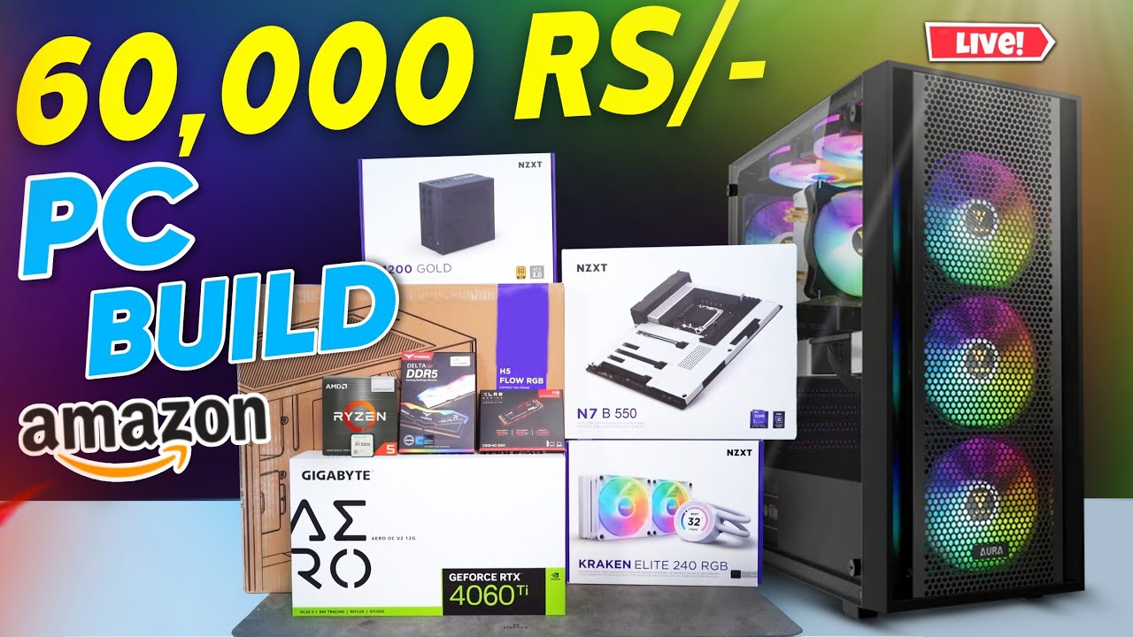 60K PC Build For Editing & Gaming | 60,000 Build For Gaming | Techy QR ...