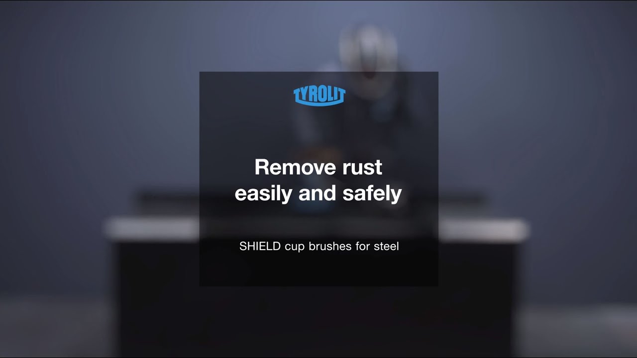 SHIELD cup brushes for steel: Remove rust easily and safely - YouTube