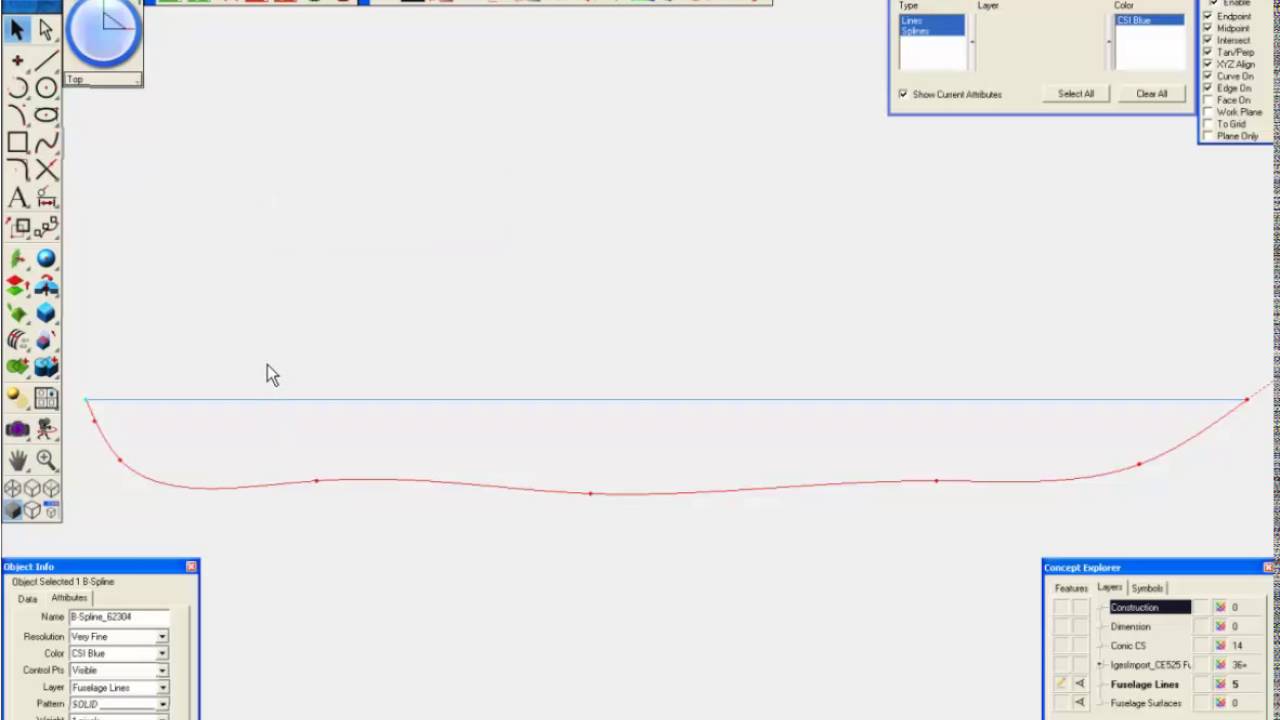 Fuselage Side Curve without Cross Sections Tutorial - #5 Fuselage ...