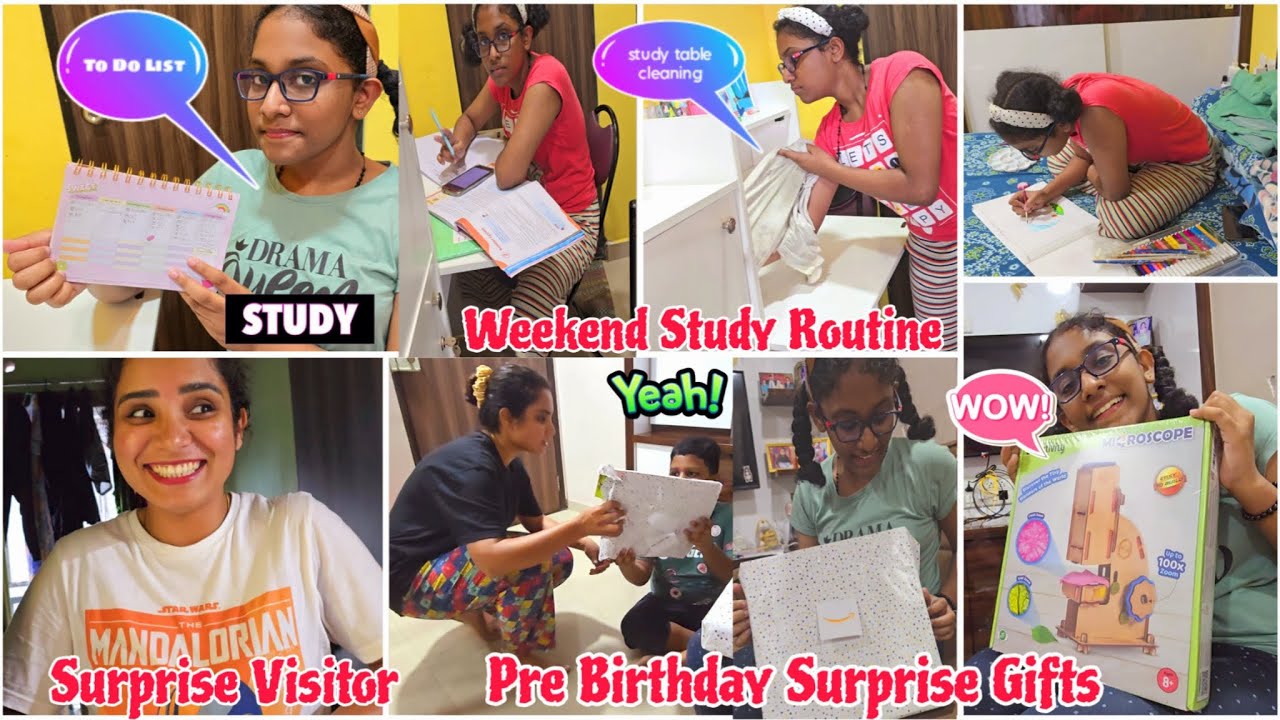 *ICSE 7th Grader*Holiday Study Routine/Weekend TO DO LIST/Pre-Birthday ...