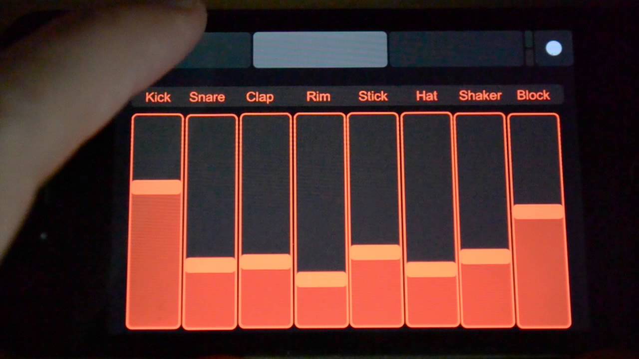 TouchOSC Drum Sequencer - YouTube