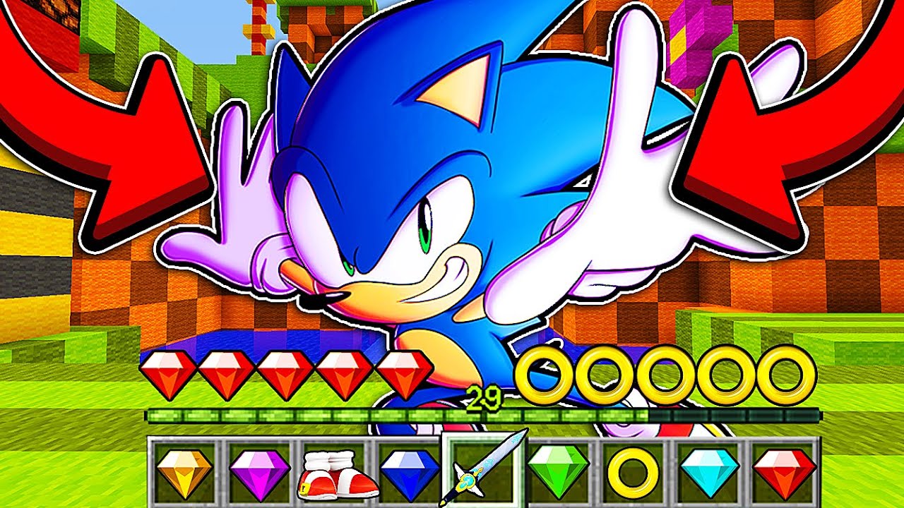 How to play SONIC THE HEDGEHOG in Minecraft! Challenge Battle NOOB VS ...