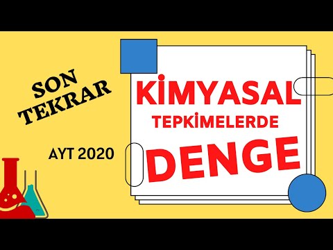 AYT Son Tekrar | Kimyasal Tepkimelerde Denge