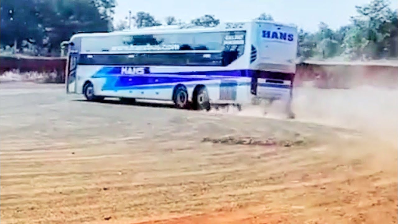 NEW VOLVO B11R STARZ BUS EMERGENCY BRAKE TESTING!!! MUST WATCH - YouTube