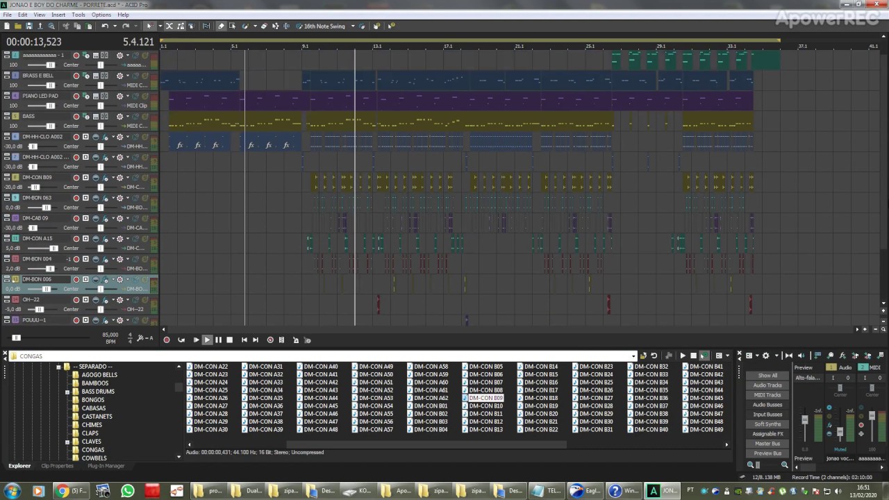 PROJETO NO ACID PRO 8 - YouTube