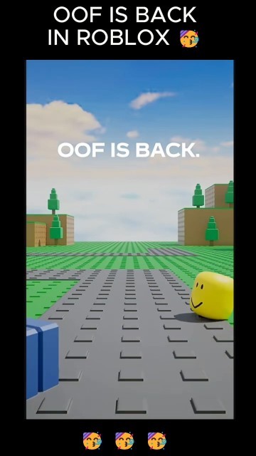 OOF IS BACK IN ROBLOX!!!! #roblox #shorts #foryou #fyp #gaming - YouTube