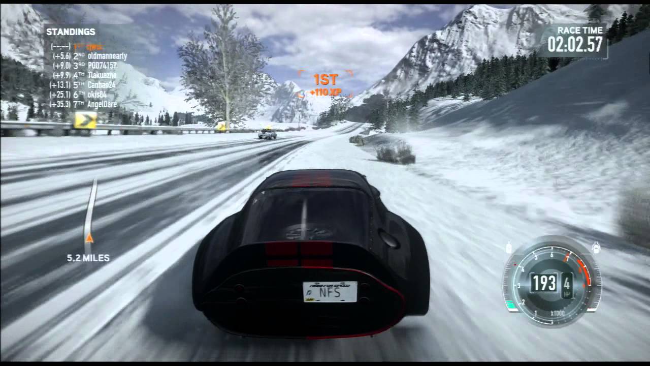 NFS the Run Multiplayer gameplay lets take a drive in the SNOW - YouTube