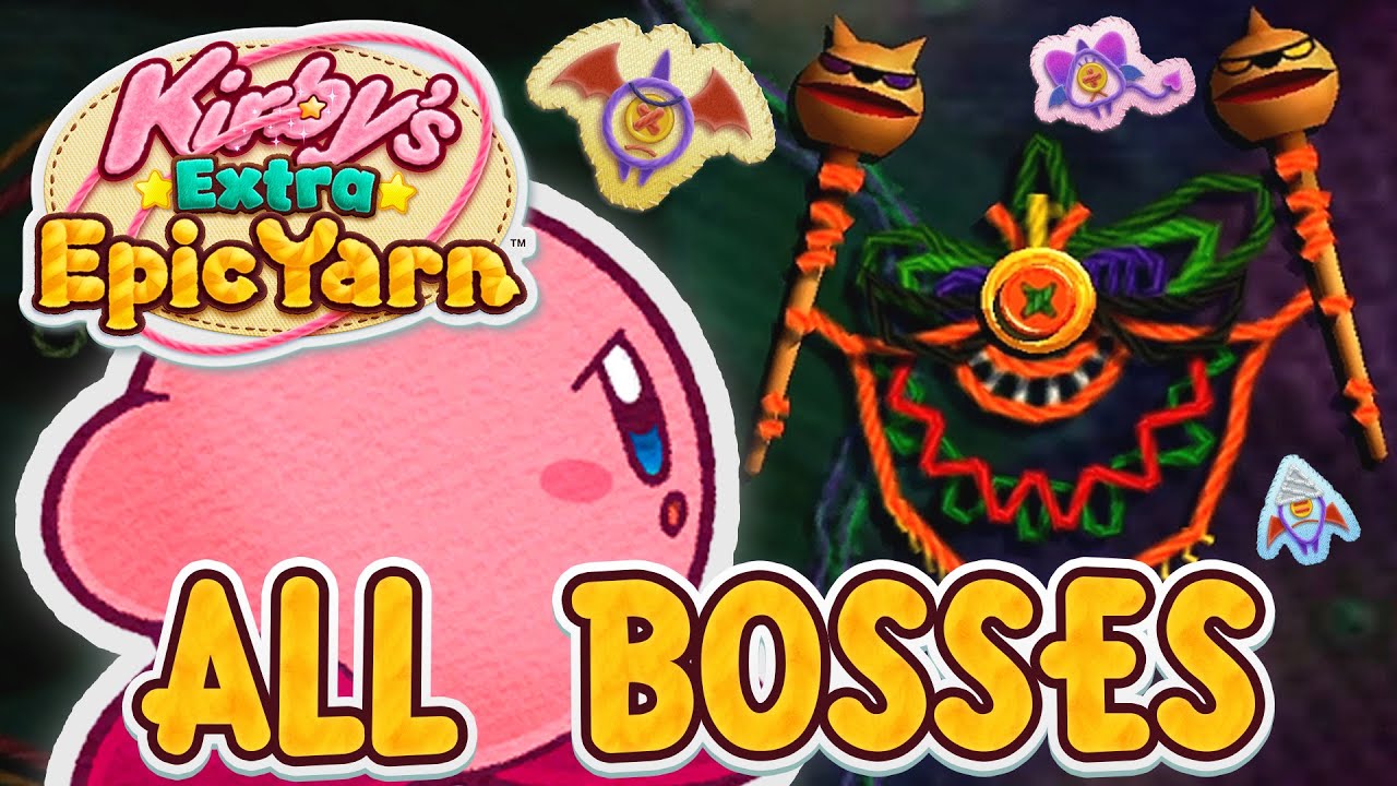 Kirby's Extra Epic Yarn - All Bosses (Devilish Mode / No Damage) - YouTube