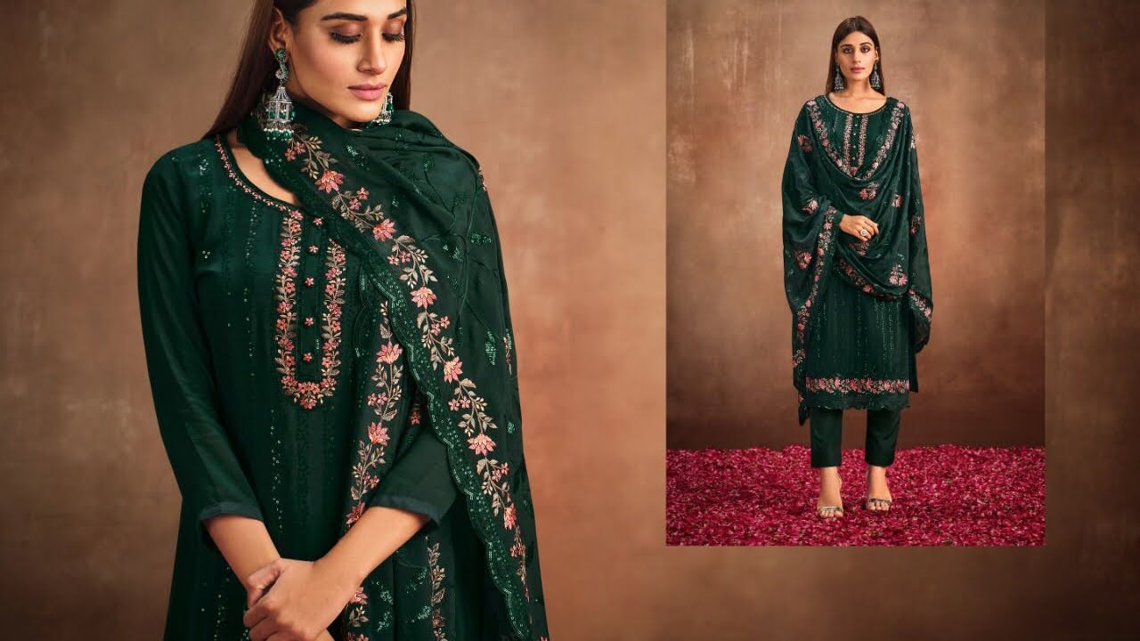 Raj Gharana New Indian Three Piece Collection 2023 - YouTube