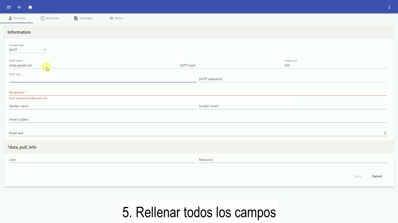 6. UWP WEB APP - Cómo crear una cuenta SMTP - YouTube