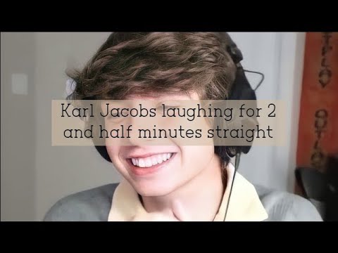 Karl Jacobs laughing for 2 and half minutes straight - YouTube