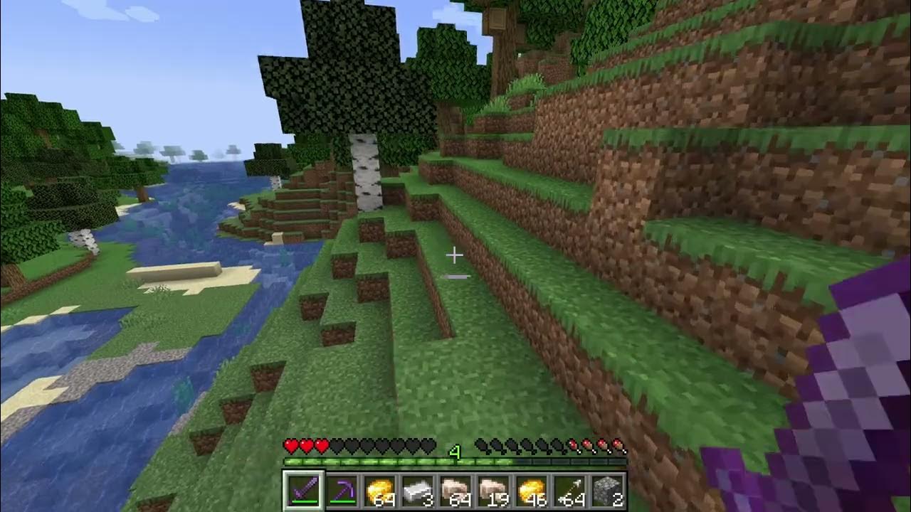Pasando Minecraft con una espada y un pico encantados al nivel 100 - YouTube