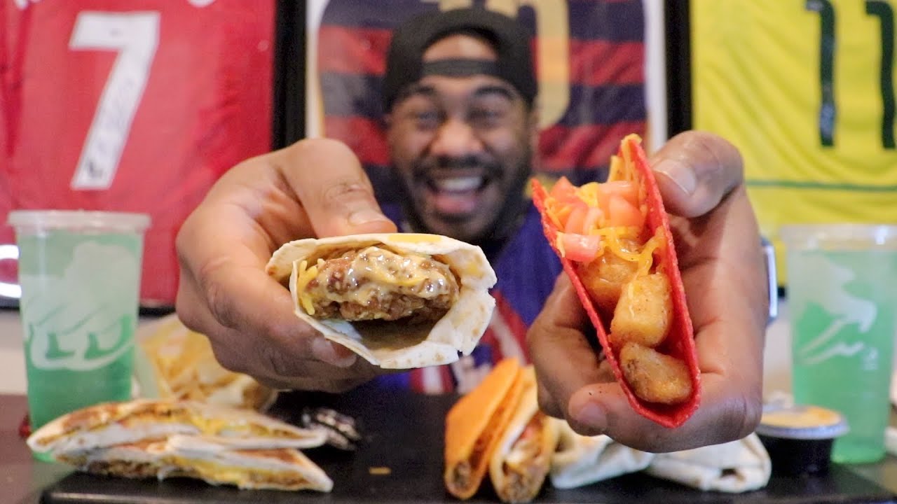 Taco Bell Crispy Cantina Chicken Taco & Flamin Hot Cool Ranch Taco ...