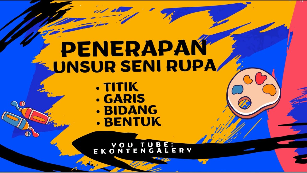 Tutorial Penerapan Unsur Seni Rupa (titik, garis, bidang, bentuk) - YouTube