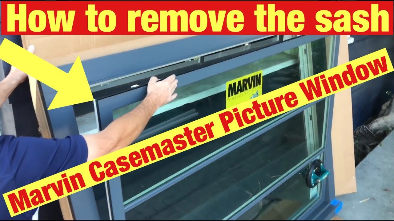 Marvin Picture Sash Replacement On A Stationary Casement - YouTube