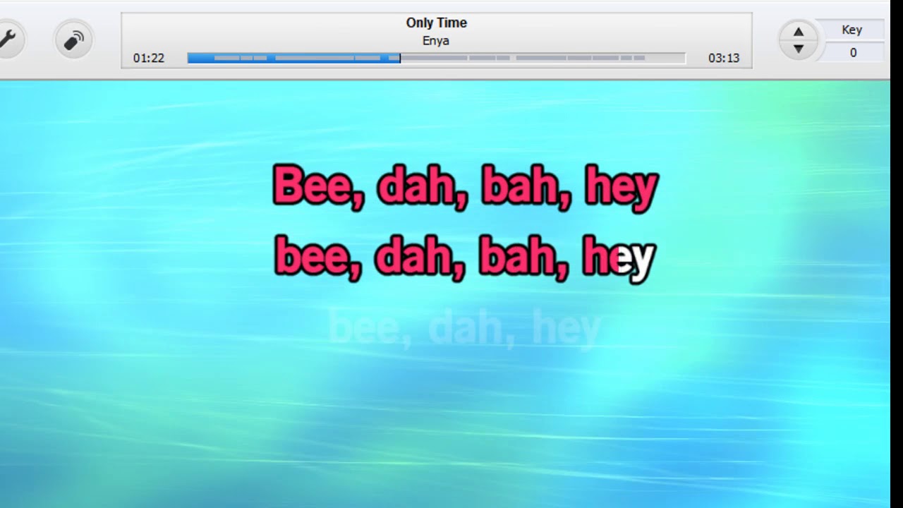 ENYA - ONLY TIME - KARAOKE - YouTube