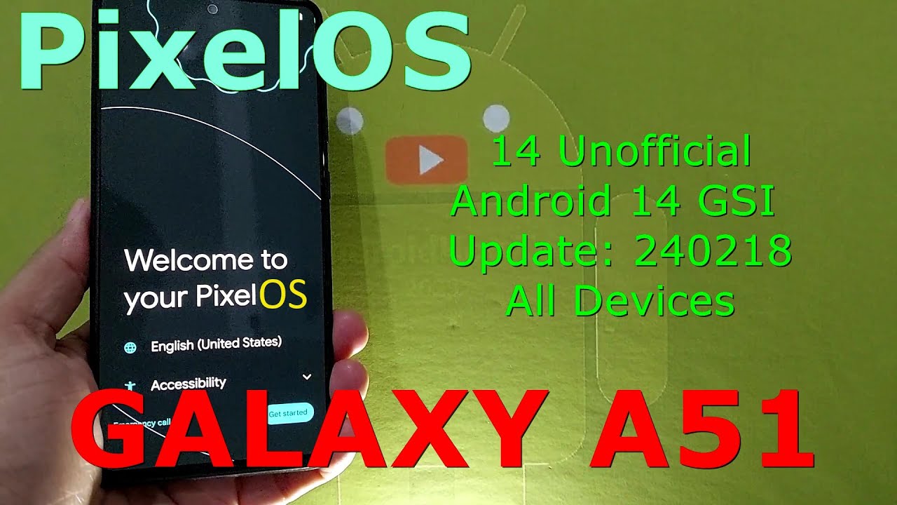 PixelOS 14 Unofficial for Samsung Galaxy A51 Android 14 GSI Update ...