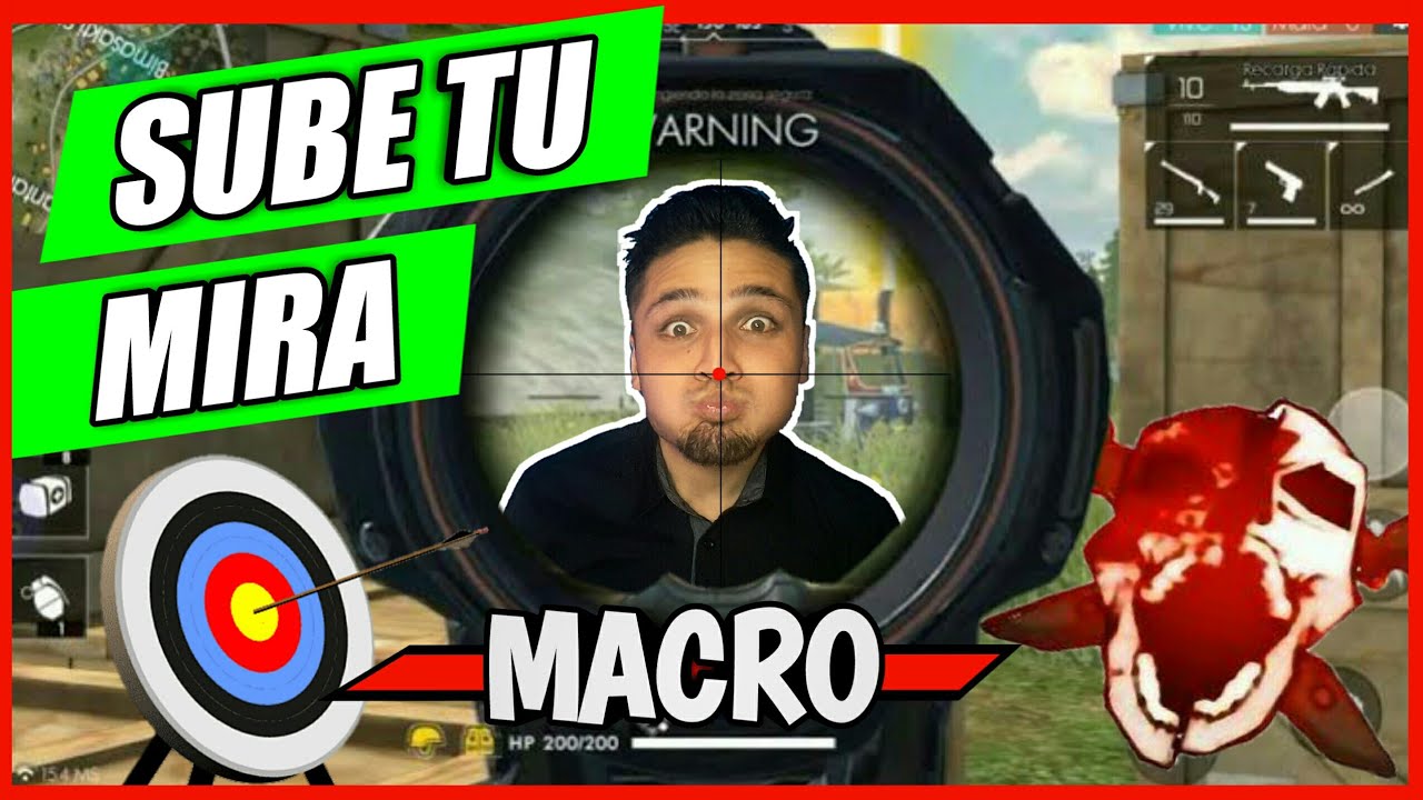 🎯COMO USAR MACRO🎯 COMO LEVANTAR MIRA en FREE FIRE 2021 - YouTube