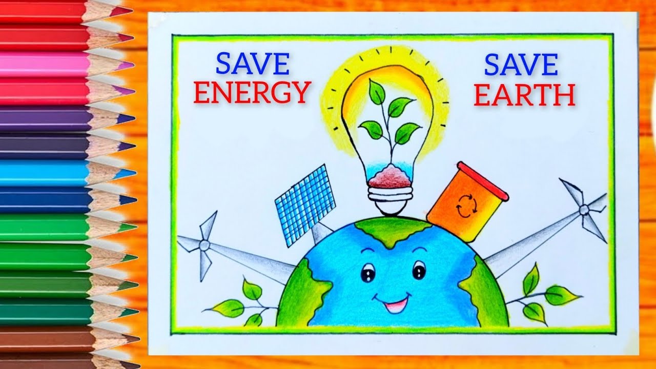 Save Energy Save Earth Drawings