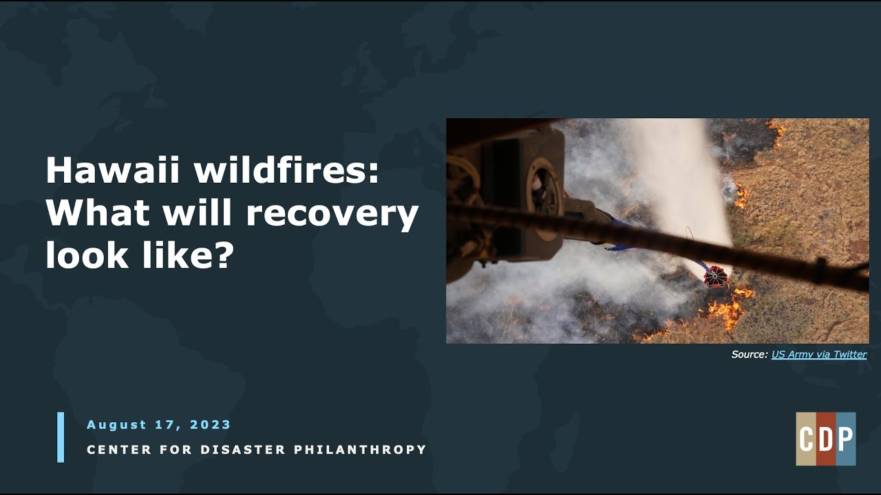 Hawaii wildfires: What will recovery look like? Webinar - YouTube