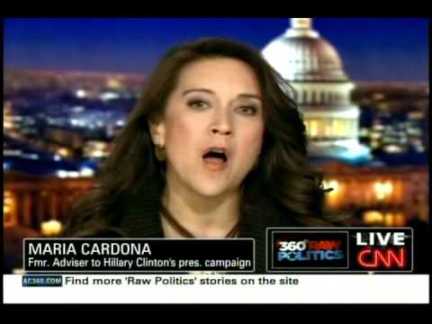 Maria Cardona on CNN's AC 360 on Obama/Clinton press conference - YouTube