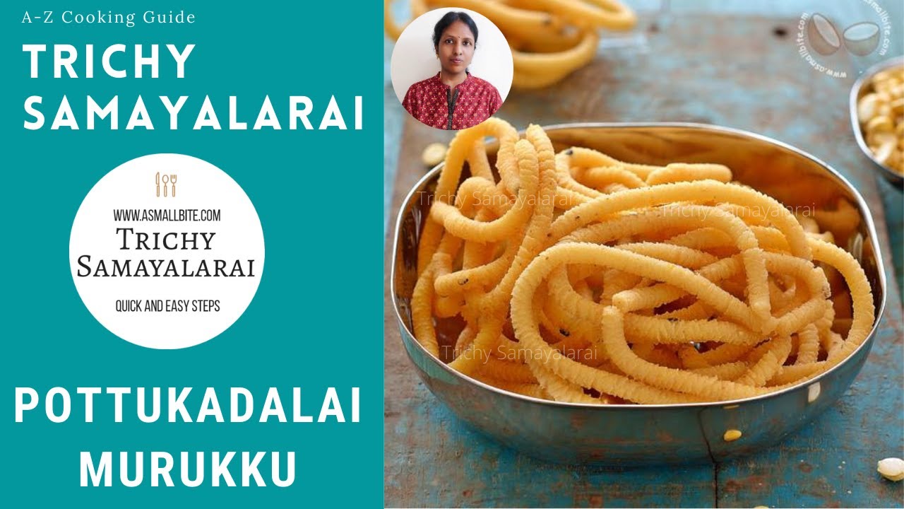 Pottukadalai Murukku Recipe | பொட்டுக்கடலை முறுக்கு - YouTube