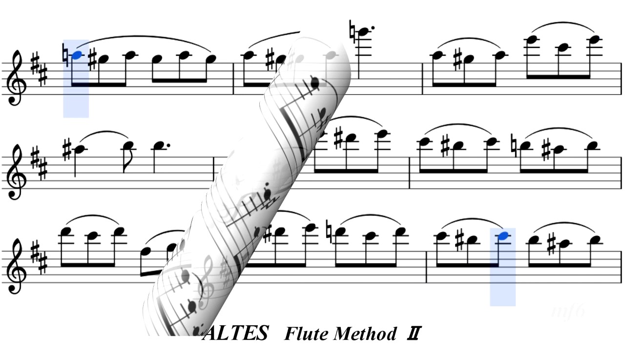 Altes Flute MethodⅡ 18− 2 フルート練習曲 - YouTube