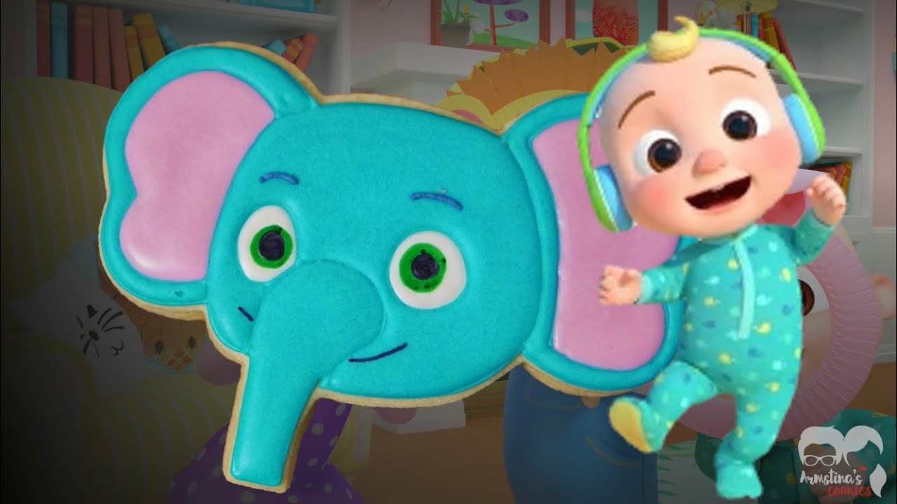Cocomelon Ello Elephant Cookies!!! - YouTube