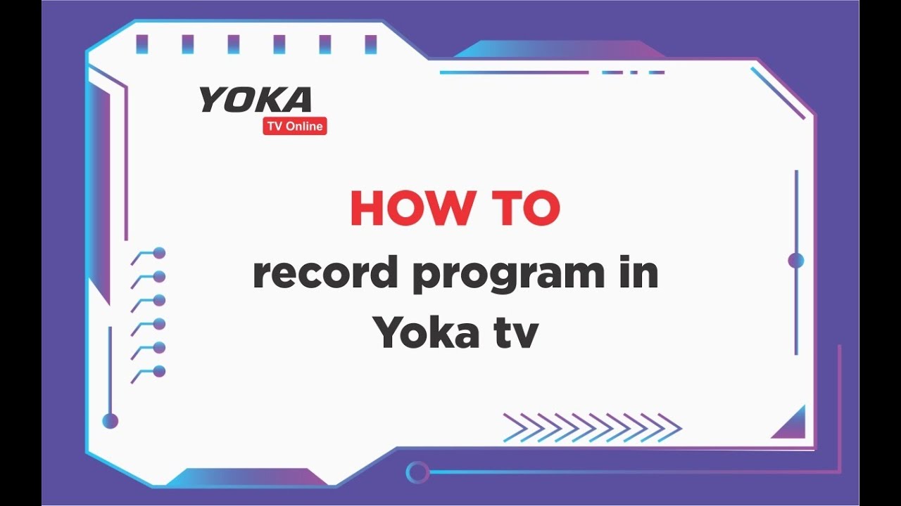How to record TV programs in YOKA TV - YouTube