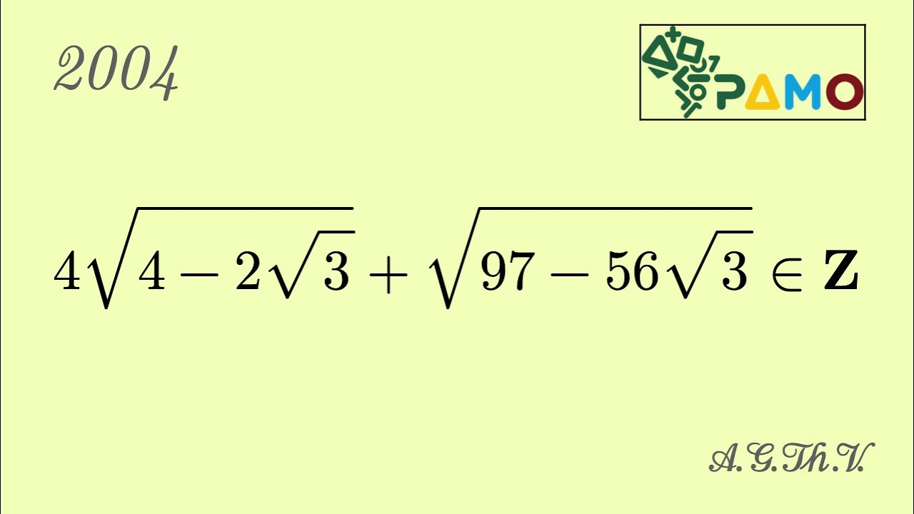 Pan-African Mathematics Olympiad, 2004, problem 2 - YouTube