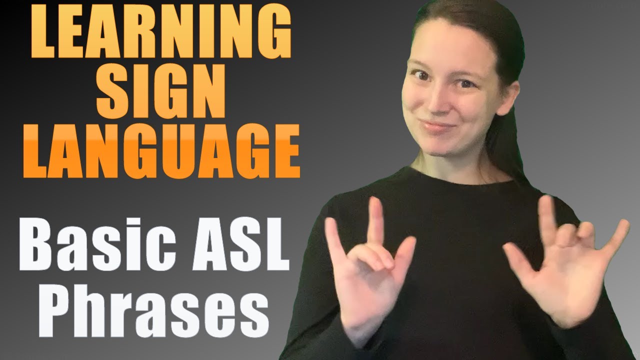 LEARNING SIGN LANGUAGE | Restaurant Signs | 31 Basic ASL Phrases - YouTube