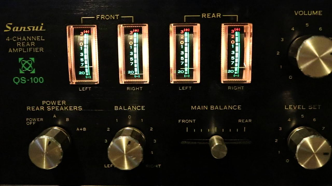 Sansui QS-100 Demo for EerosAntiques on E-bay - YouTube