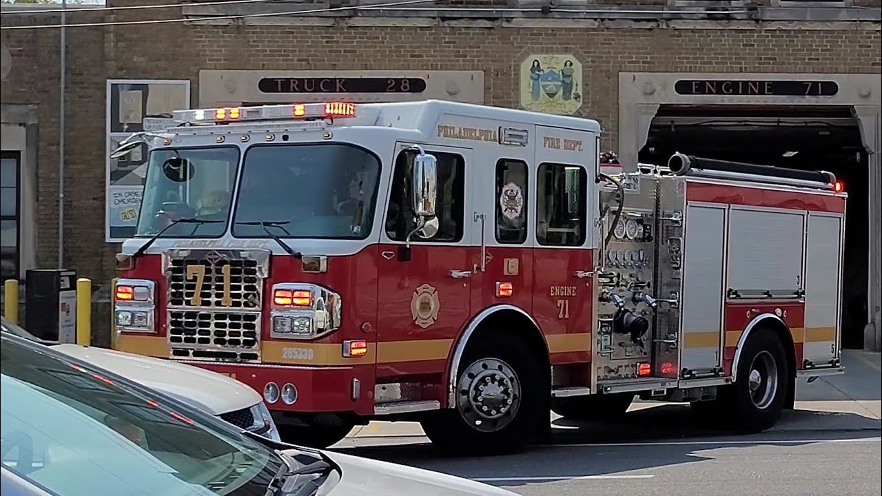 Philadelphia Fire Department NEW Engine 71 Responding **First Video ...