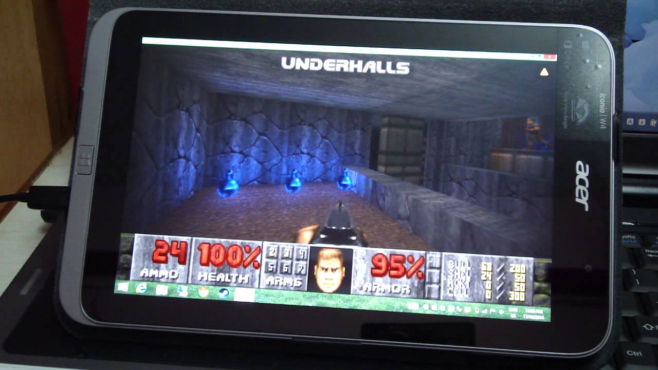 Playing Doom 2 on a tablet - YouTube