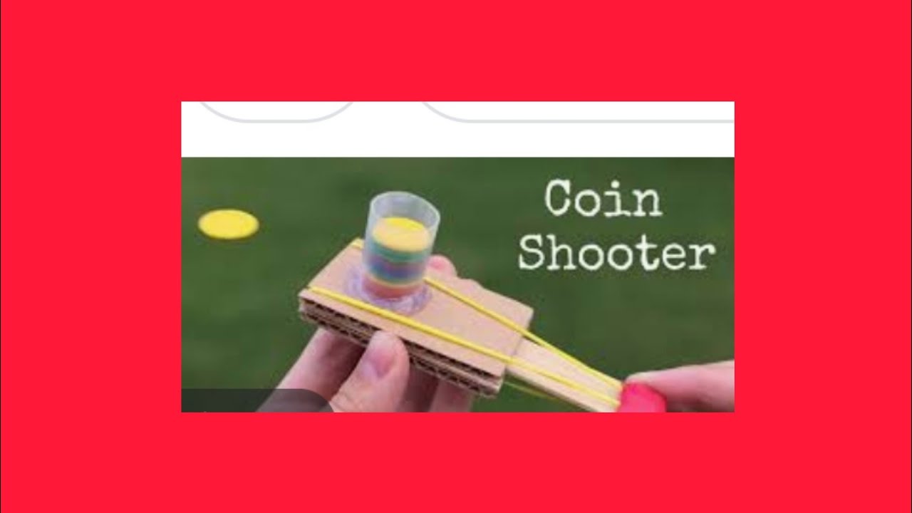 How to make a coin shooter with cardboard which shoots to fast / DIY ...