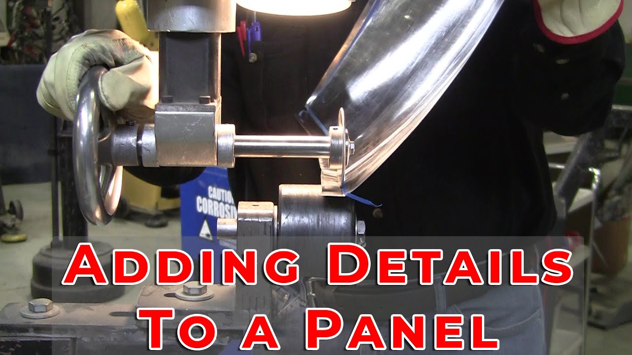 Metal Shaping for Beginners: Adding details to a panel - YouTube