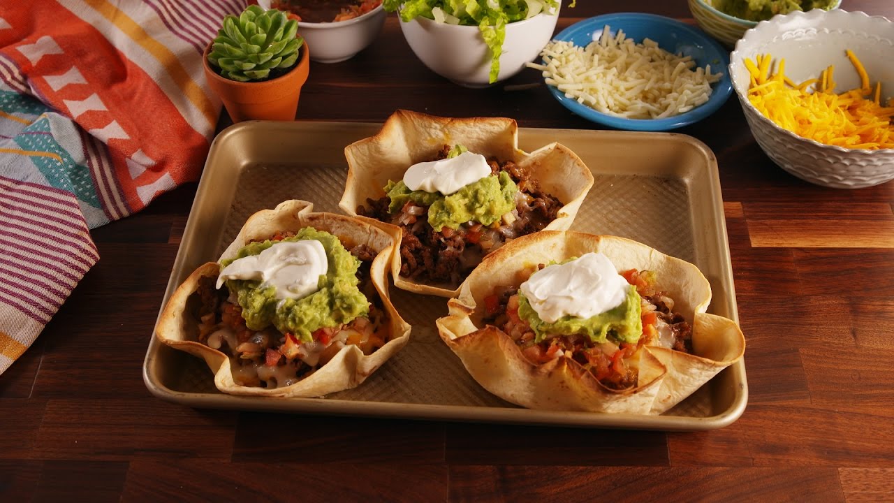 Beef Taco Boats | Delish - YouTube