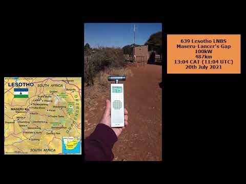 639 LNBS Maseru Lancer's Gap 487km daytime reception - YouTube