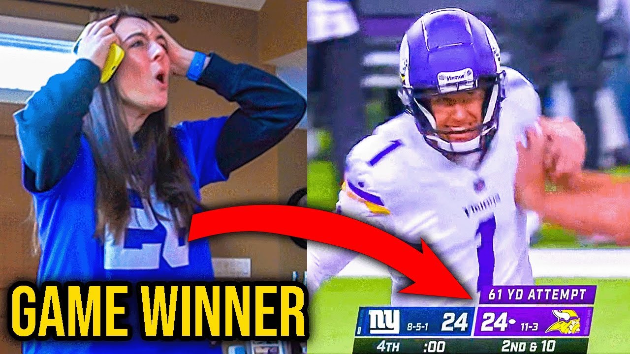 New York Giants vs Minnesota Vikings LIVE GIANTS FAN REACTION | NFL ...