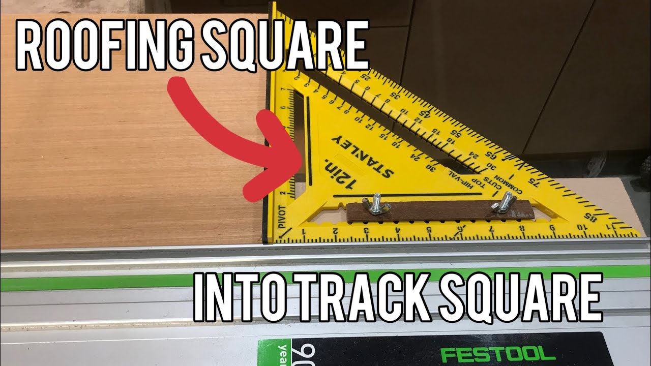 How To Turn A Roofing Square Into A Track Square - YouTube