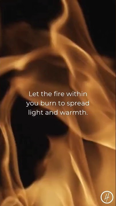 Spark ignites the fire. Let the fire within you burn to spread light ...