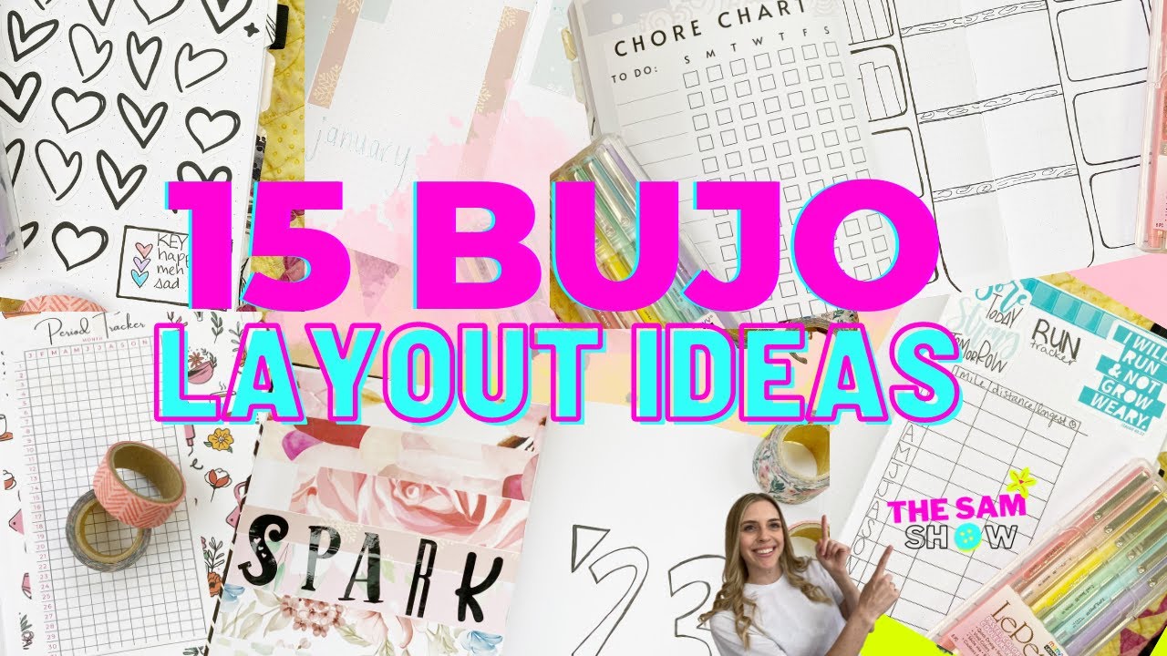 15 BUJO Page Layouts - YouTube