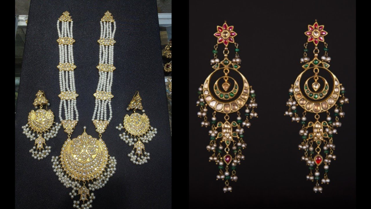Modern Jarwa Bridal Jewellery Designs (part 01) - YouTube