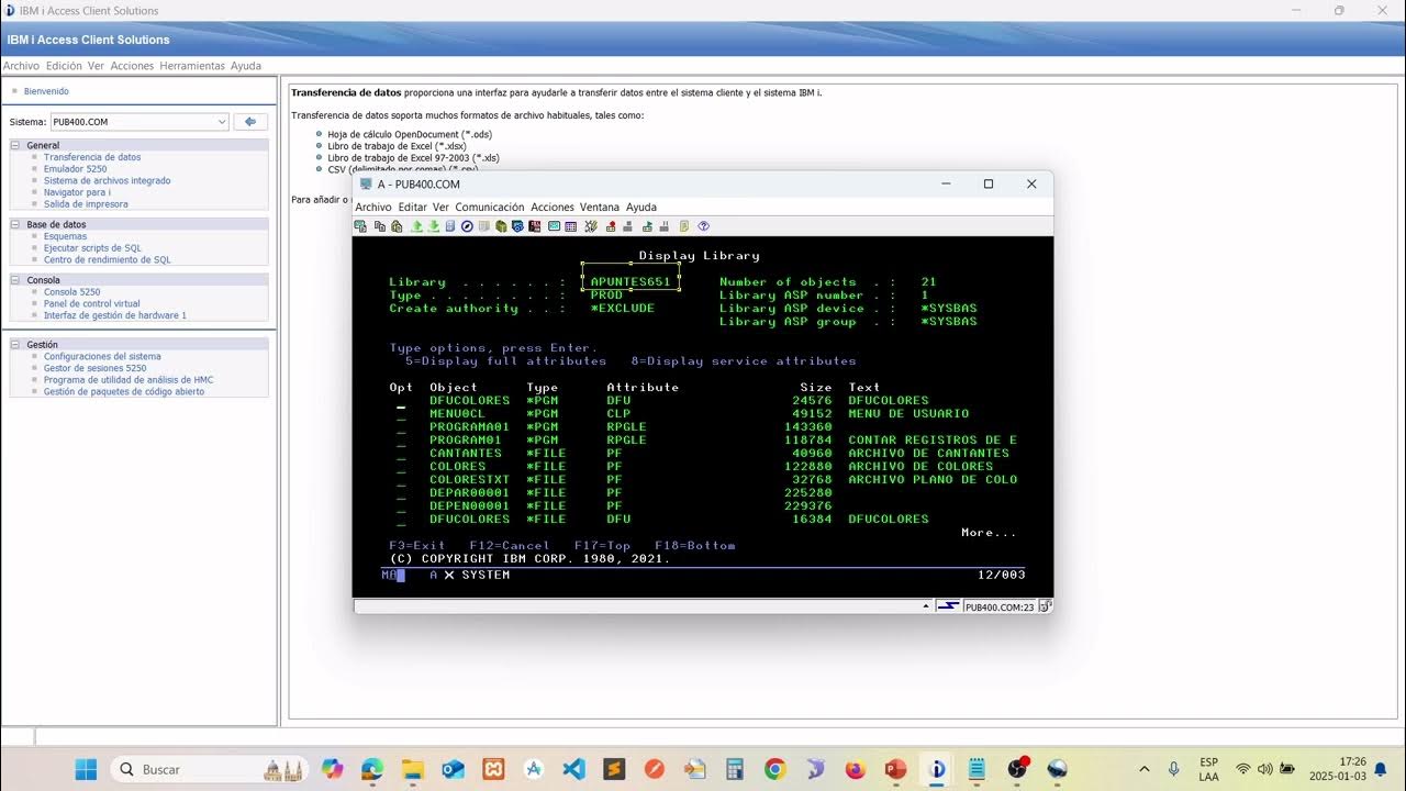 TUTORIAL FTP PARA TRANSFERIR ARCHIVOS DESDE Y HACIA EL AS400 - YouTube