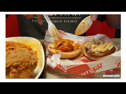 Jollibee yum burger overload. - YouTube